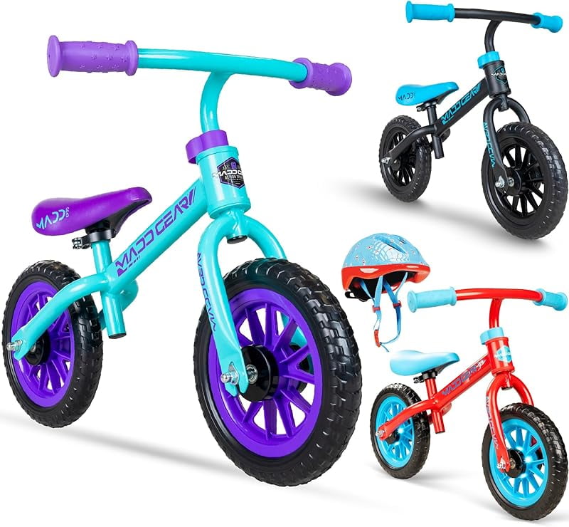 Balance Bike - No Pedal Lightweight Training Bicycles - Adjustable Seat & Maintenance Free 10 ...