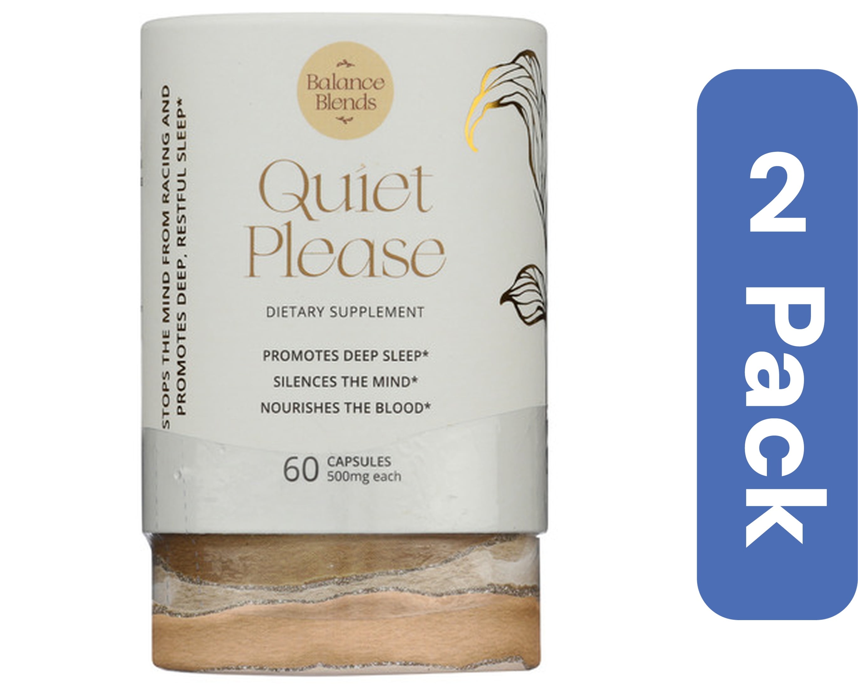 Balance Blends Sleep Quiet Please 60 capsules (Pack Of 2) - Walmart.com