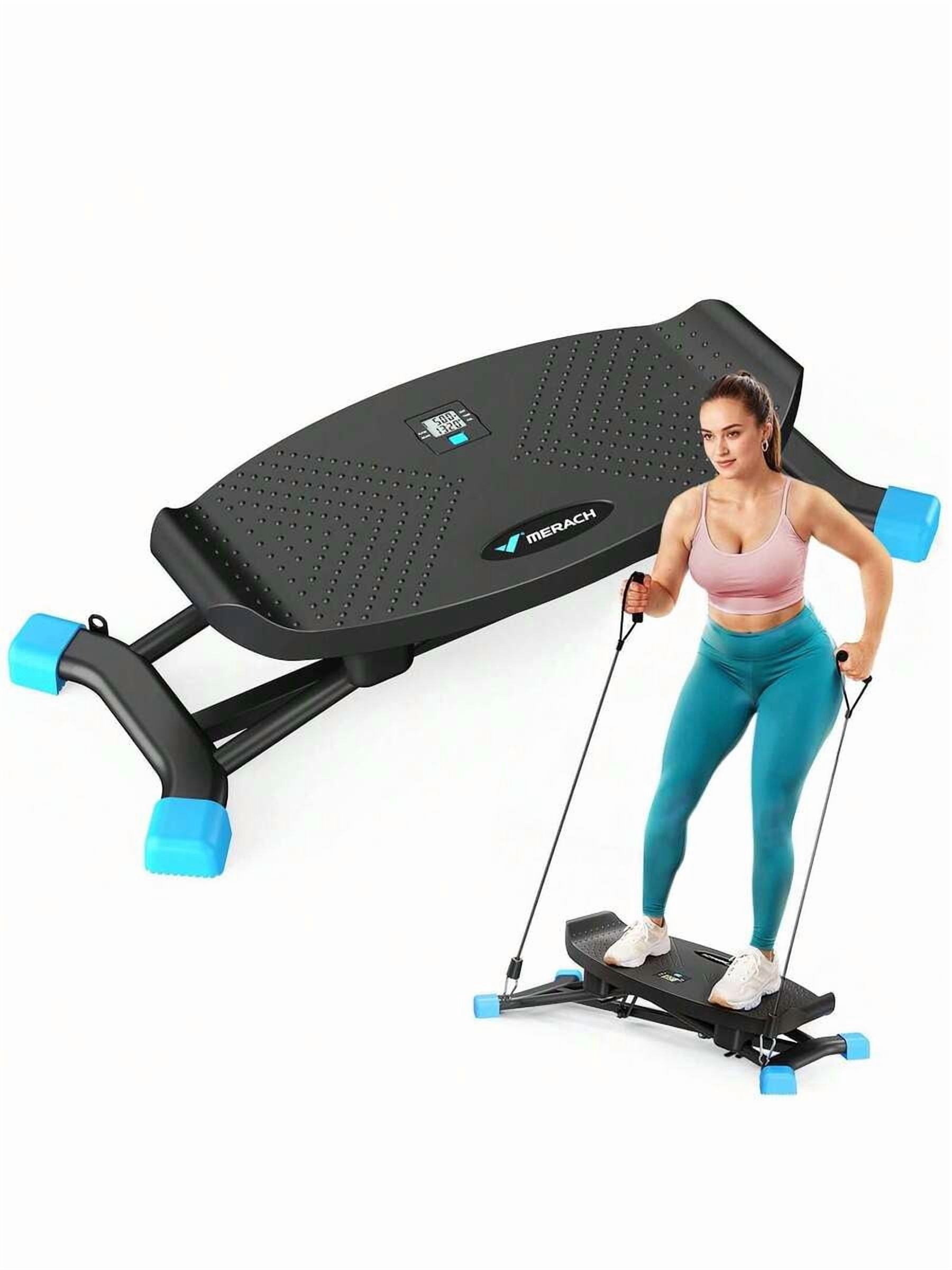 Balance Board For Adults, Rock Stepper With Resistance Bands, Portable ...