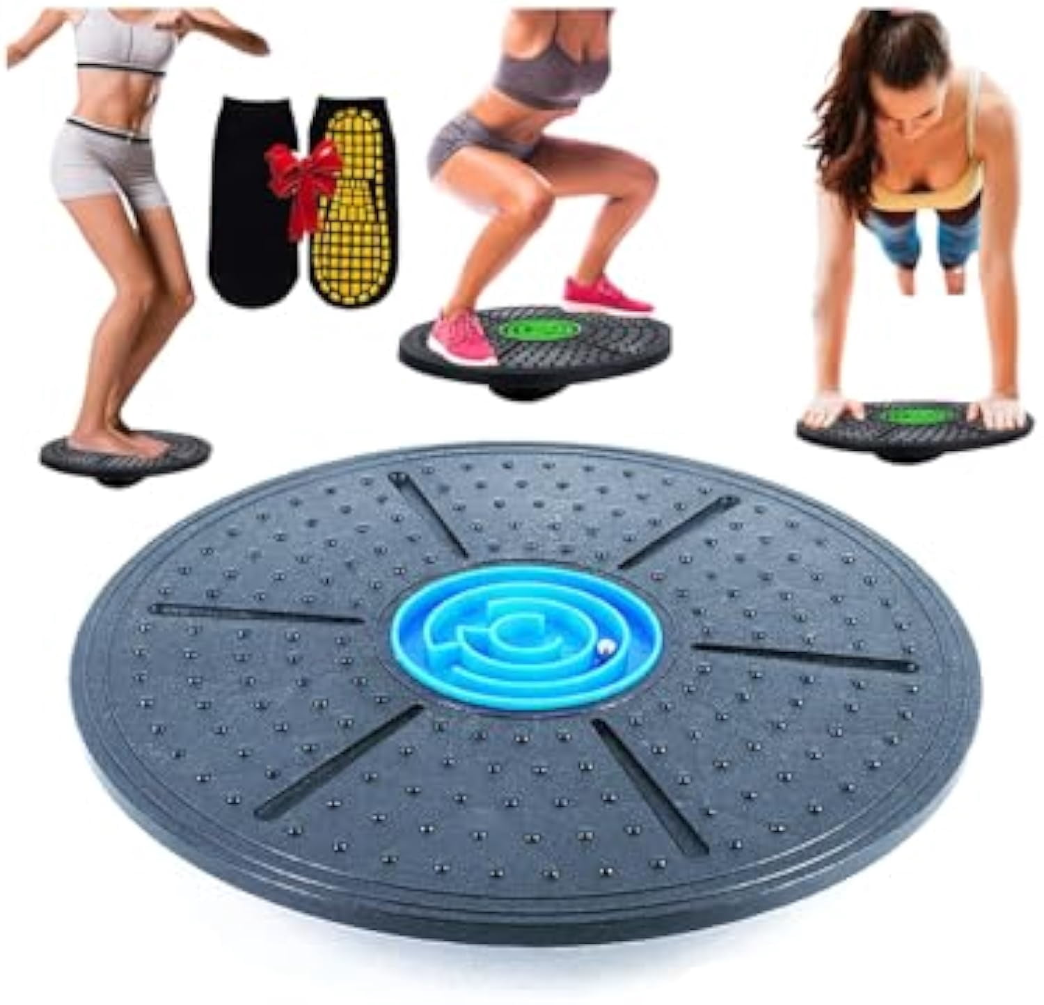 Balance Board Maze, 20 inch Labyrinth Rocking Seesaw for Core Strength ...