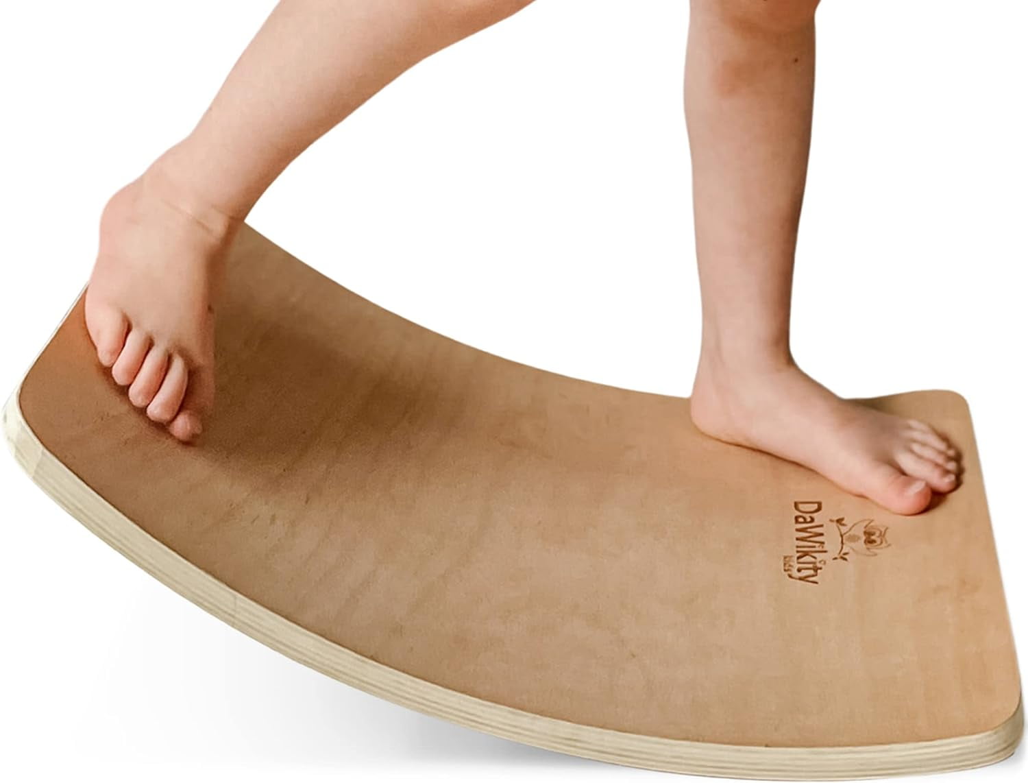 Balance Board - Wooden Wobble Board for Kids - Compact Balancing ...