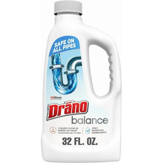 Balance Drain Clog Remover and Cleaner, Non-Corrosive Formula, Safe on ...