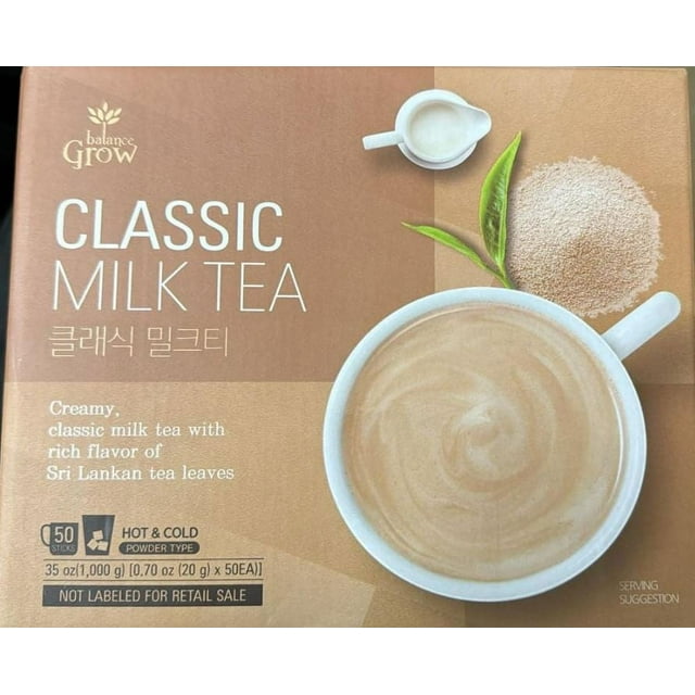 Balance Grow Classic Milk Tea 35 Oz (0.70oz (20 g) x 50 EA - Walmart.com