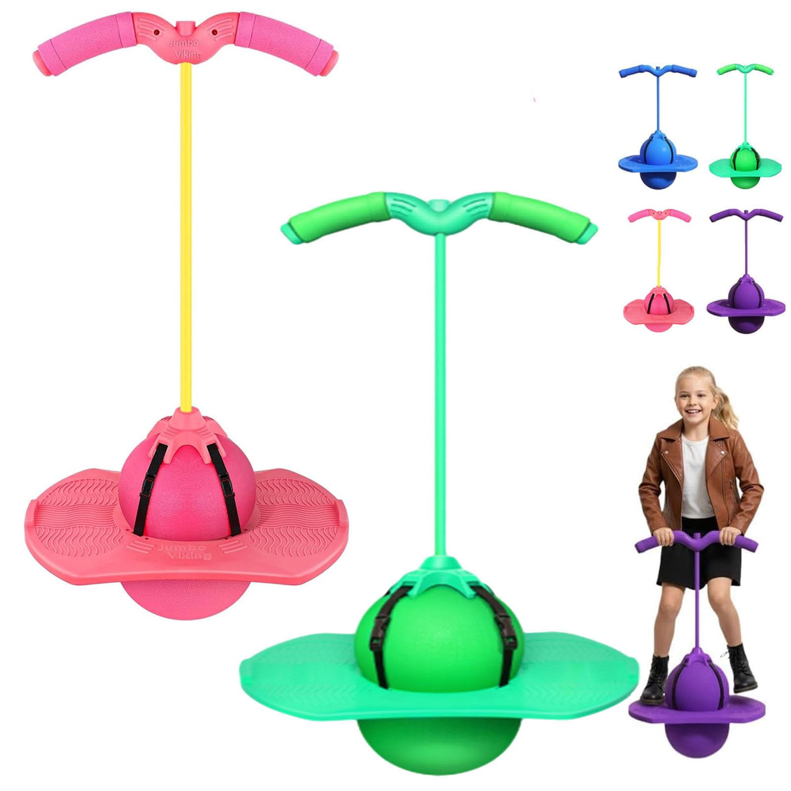 Balance Jumping Ball, 2026 Balance Pogo Ball, Pogo Jumper with Handle ...