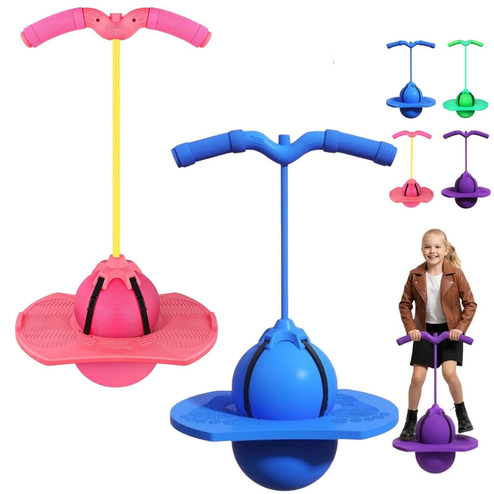 Balance Jumping Ball, 2026 Balance Pogo Ball, Pogo Jumper with Handle ...