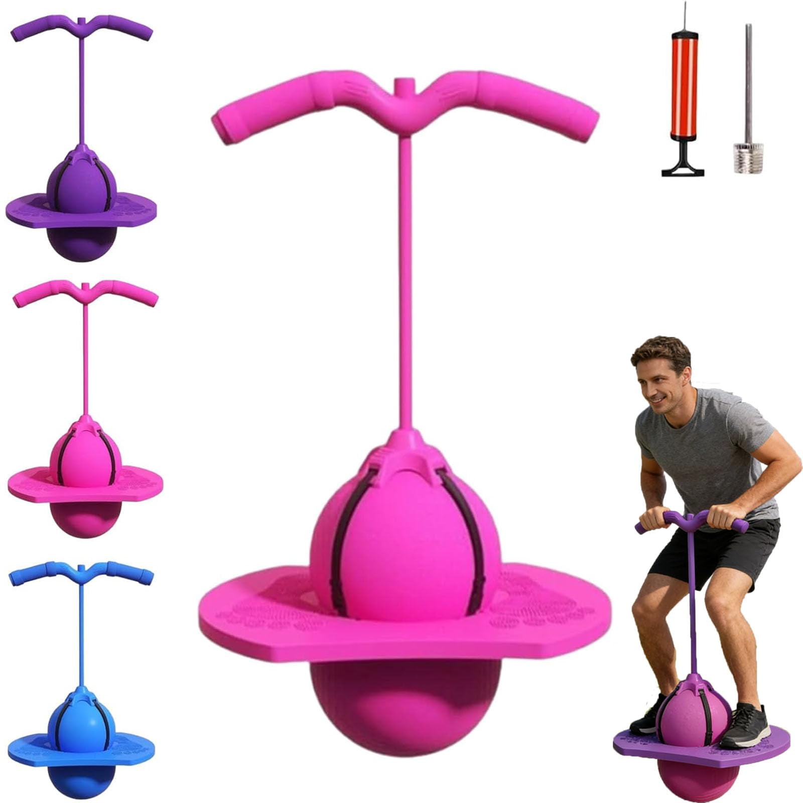 Balance Jumping Ball, 2026 Balance Pogo Ball, Pogo Jumper with Handle ...