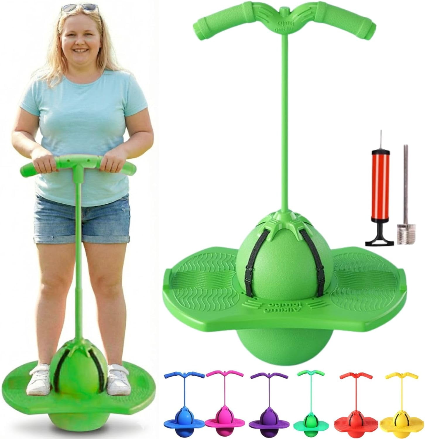 Balance Jumping Ball - Balance Board With Handle, Crazy Jumper Jump ...