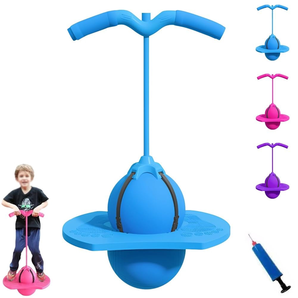 Balance Jumping Ball, Heavy-Duty 600lb Pogo Bouncer with Handle & Air ...