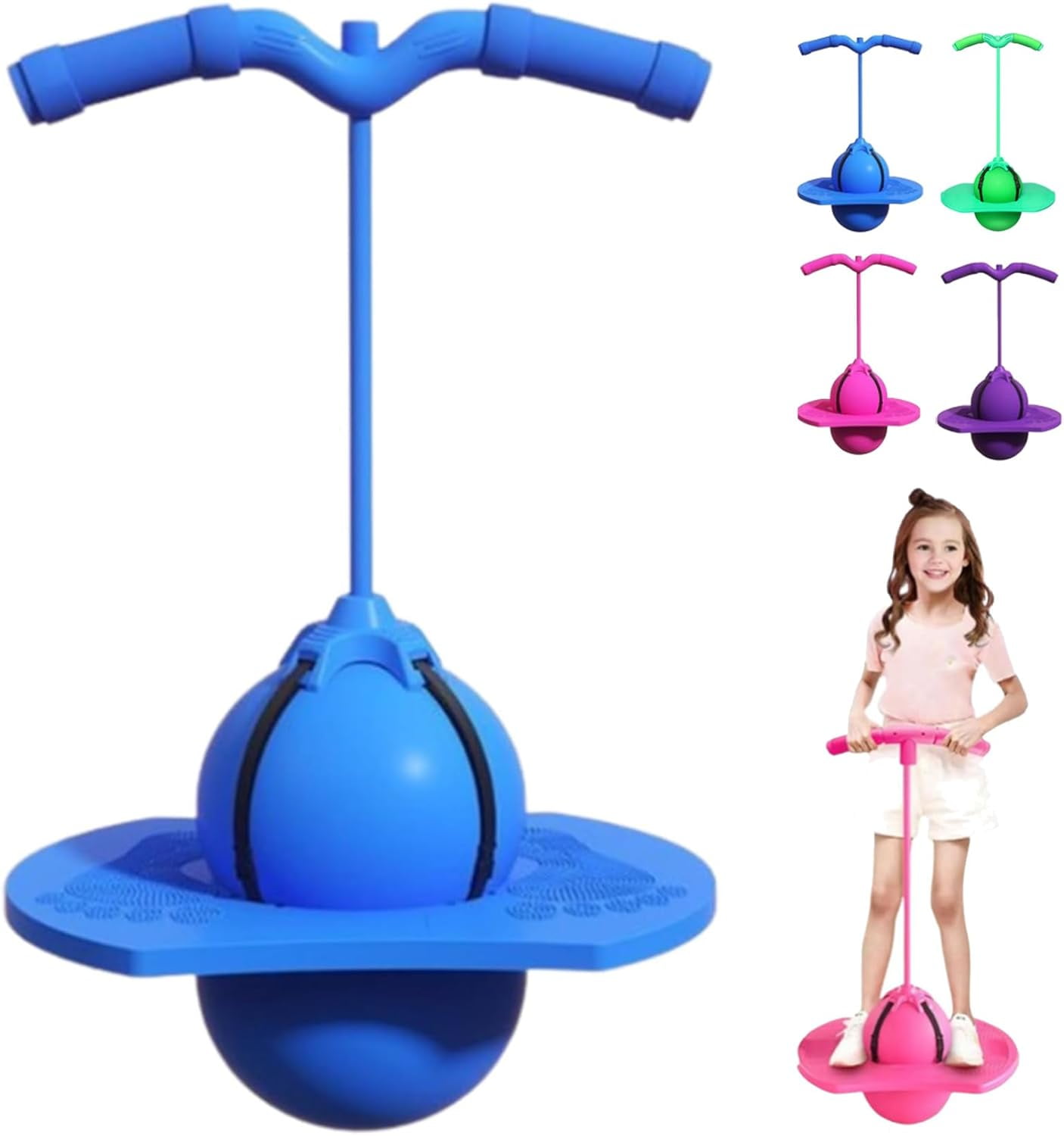 Balance Jumping Ball,Jumping Hopping Ball, Pogo Jumper With Handle And ...