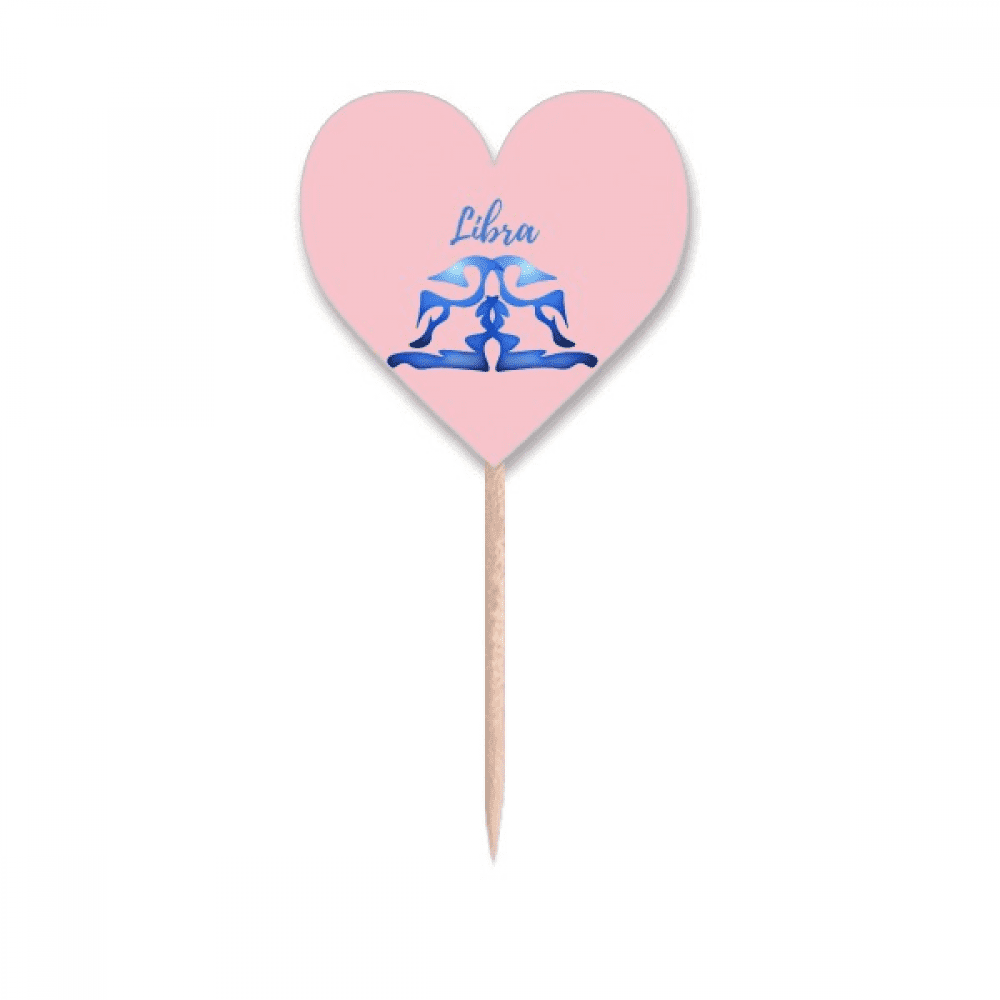 Balance Libra Sign Art Deco Fashion Toothpick Flags Heart Lable Cupcake ...