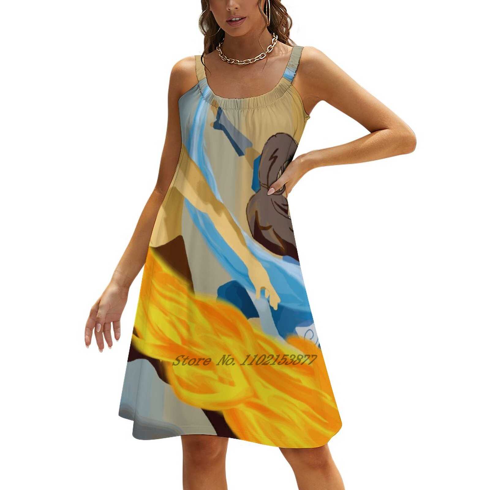 Balance Loose Pocket Dress Summer Sexy V Neck Dress Print Short Sleeve ...