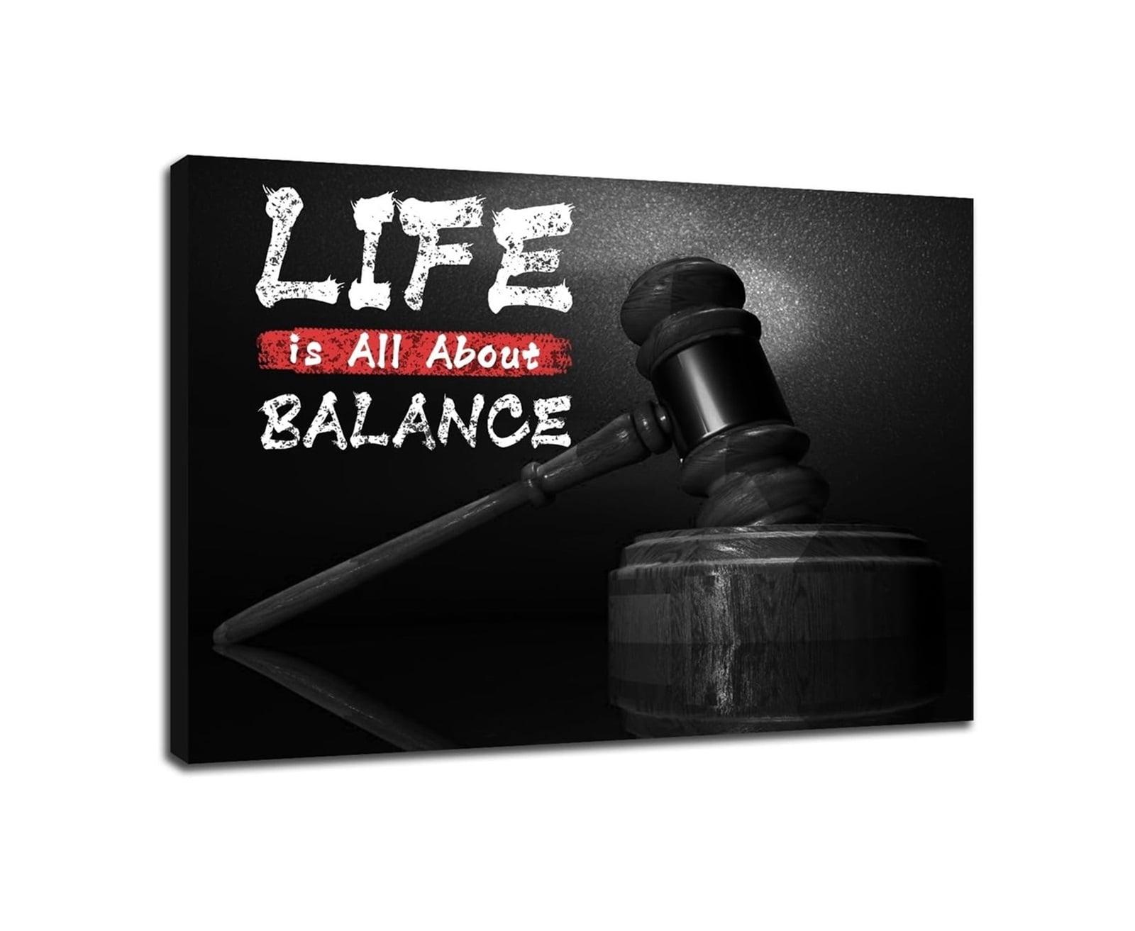 Balance Motivational Quotes Canvas Wall Art, Inspirational Entrepreneur ...