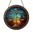 Balance Scale Symbol Stained Glass Suncatcher – Decorative Window Art ...