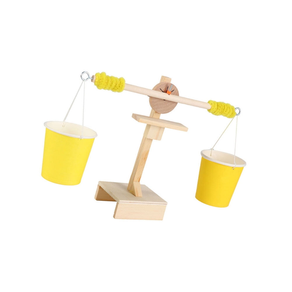 Balance Scale Toys, 1PC Wood DIY Balance Scale Science Toy Scientific ...
