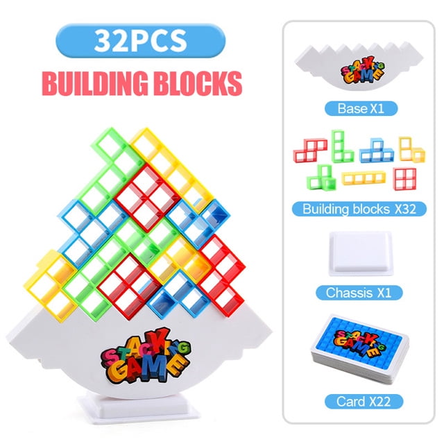 Balance Stacking Board Games Buliding Blocks Adults Kids Tower Block ...