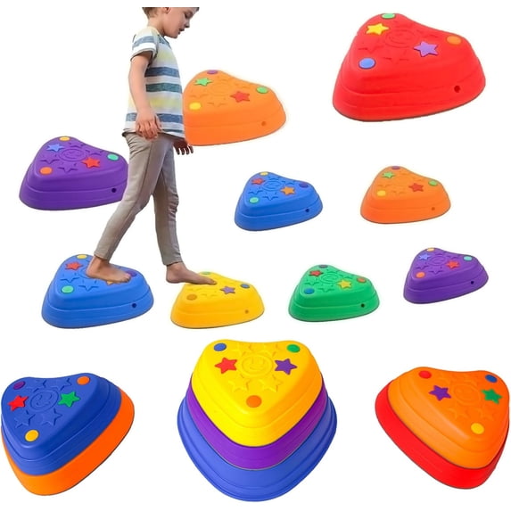 Balance Stepping Stone Set for Toddlers Obstacle Course and Sensory ...