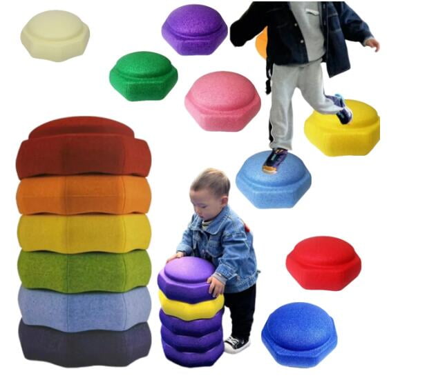Balance Stepping Stones for Kids 1/3/6pcs Non-Slip River Stones ...