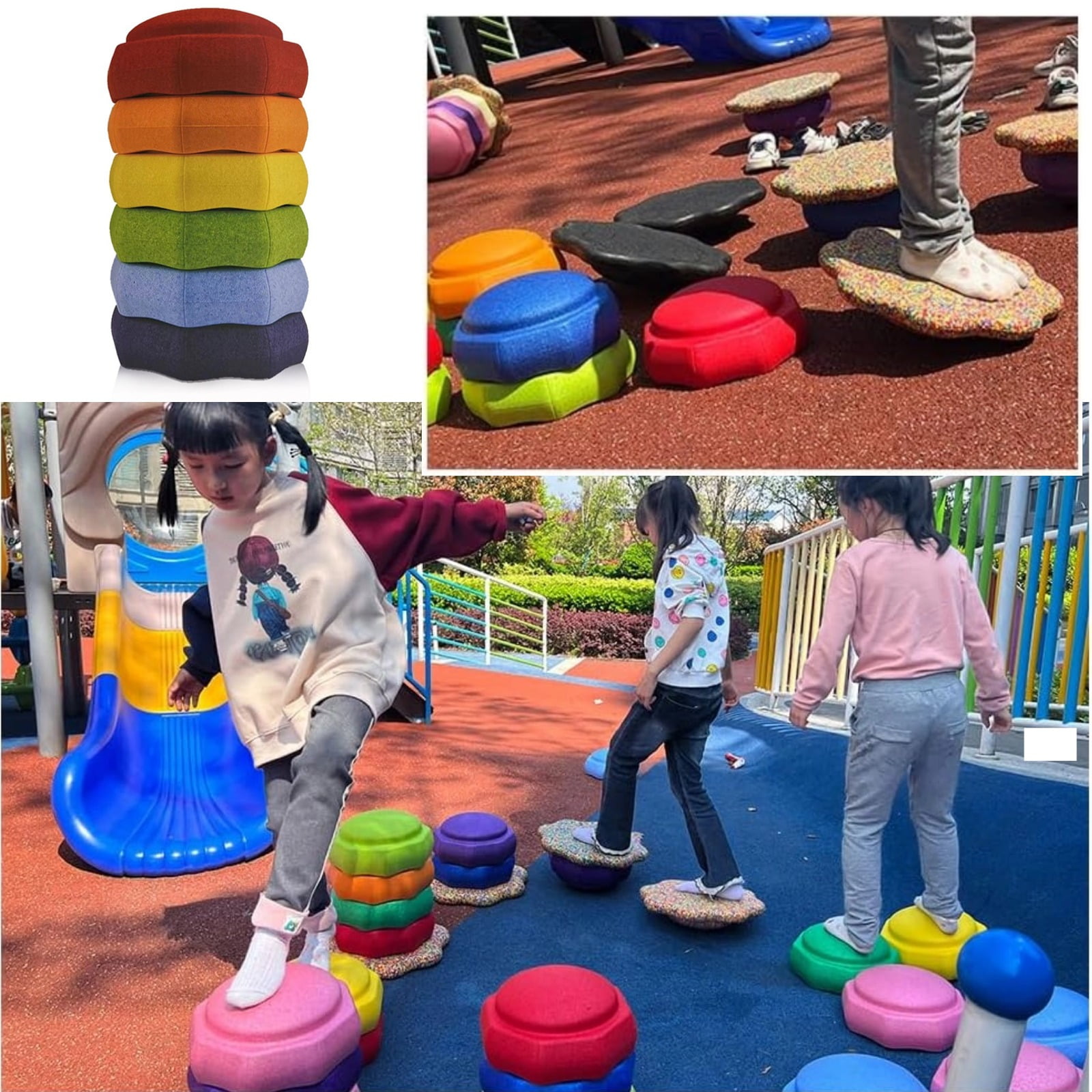 Balance Stepping Stones for Kids - Colorful Classical Balance Stepping ...