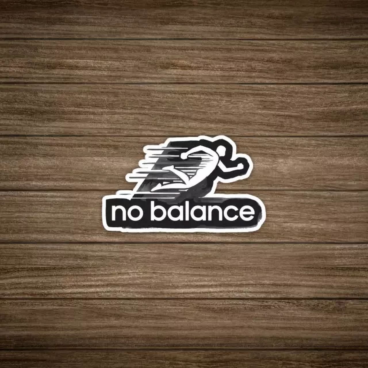 No Balance Sticker - Unique Running Silhouette Design Decal For ...