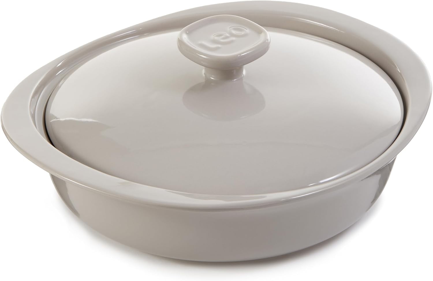 Balance Stone Casserole 9.5" x 9.5" x 2.6", 2.4qt. With Lid, Round ...