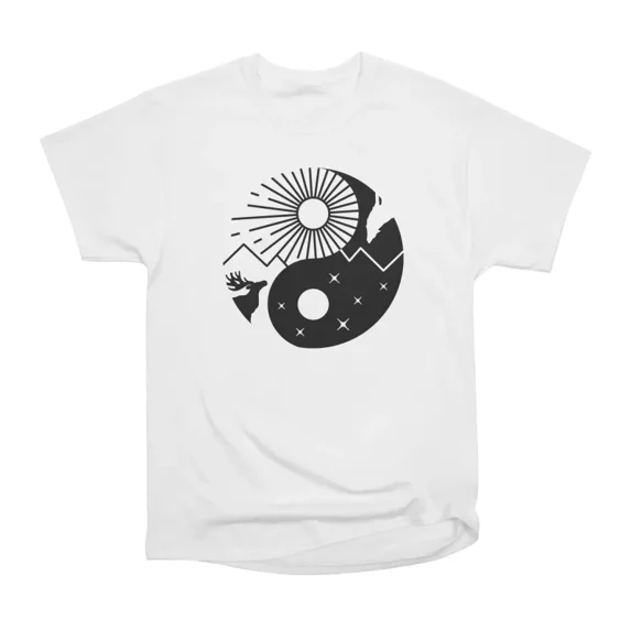 Balance White T-Shirt Tee Gift For Him Merch For Her Apparel For Friend ...