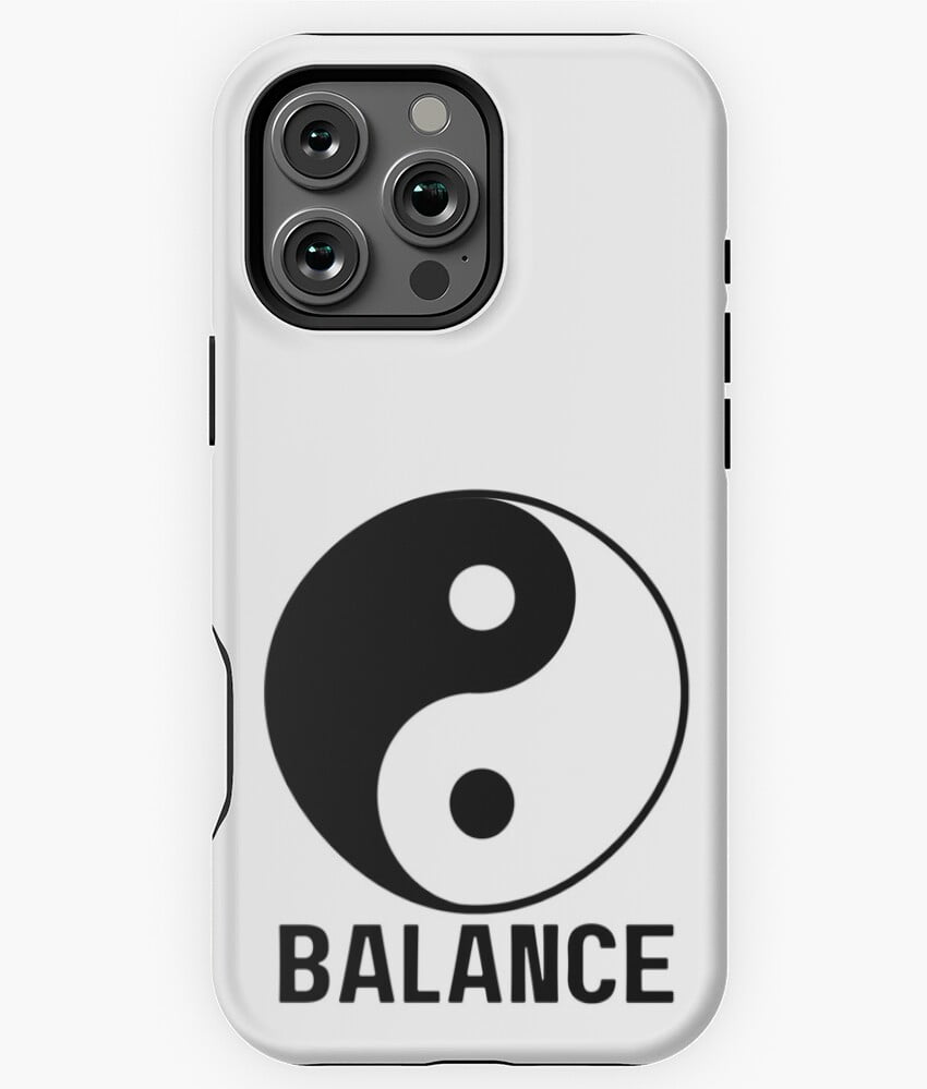 Balance Zen Yin Yang Spiritual Gift Phone Case for iPhone 16 15 14 13 ...