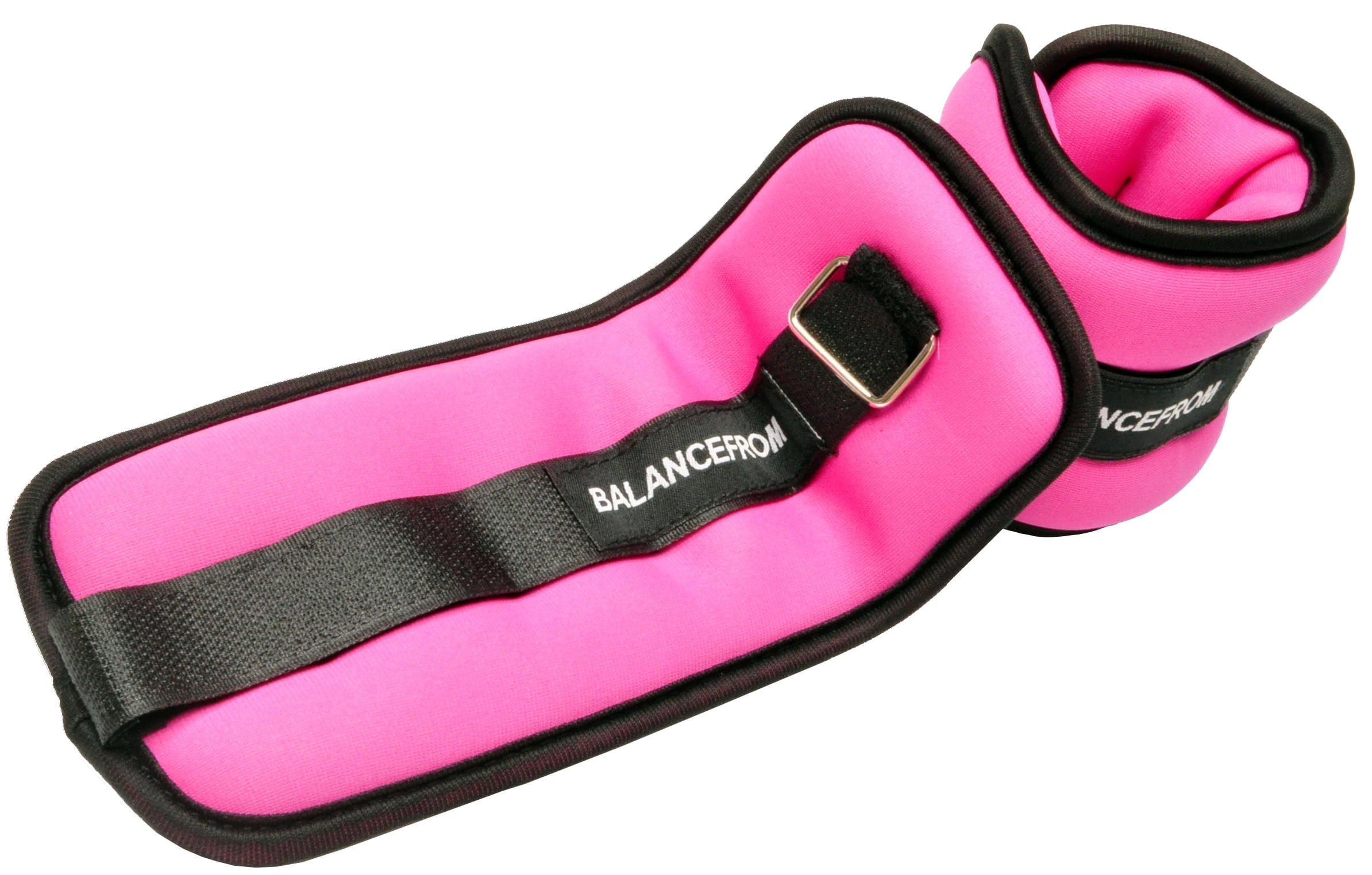 BalanceFrom, Fully Adjustable Ankle Wrist Arm Leg Weights, 1 lb, Pink ...