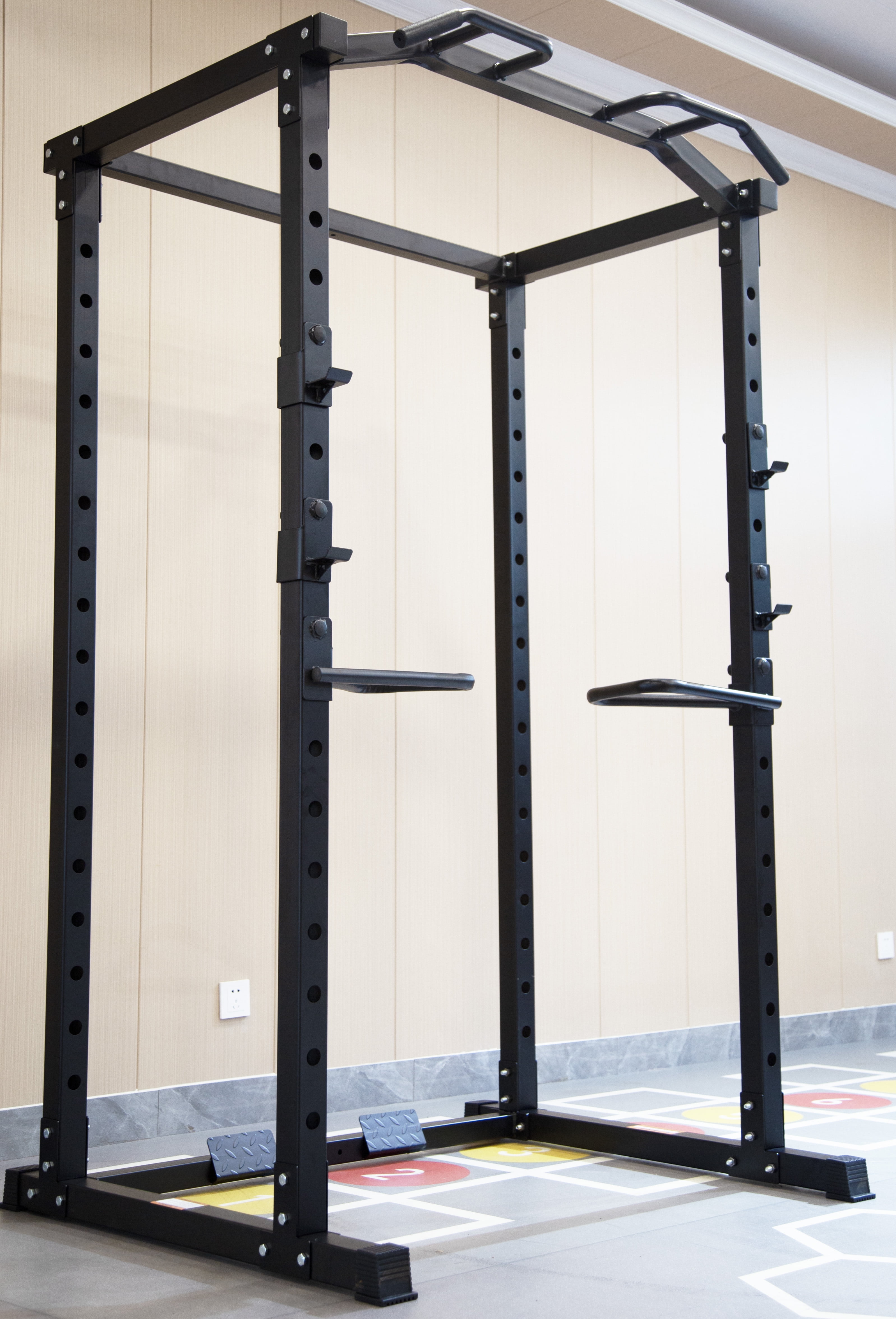 BalanceFrom 1000lb Capacity Power Rack with Lat Pull-down Exercise ...