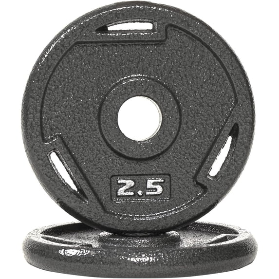BalanceFrom 2" Cast Iron Weight Plate Pairs - Gray Rust-Proof Coating ...