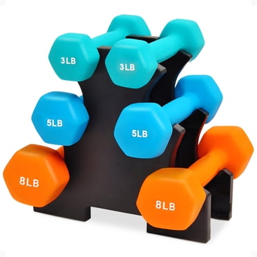 Free Shipping! BalanceFrom Rubber Encased Hex Dumbbells, 70 lb Single ...