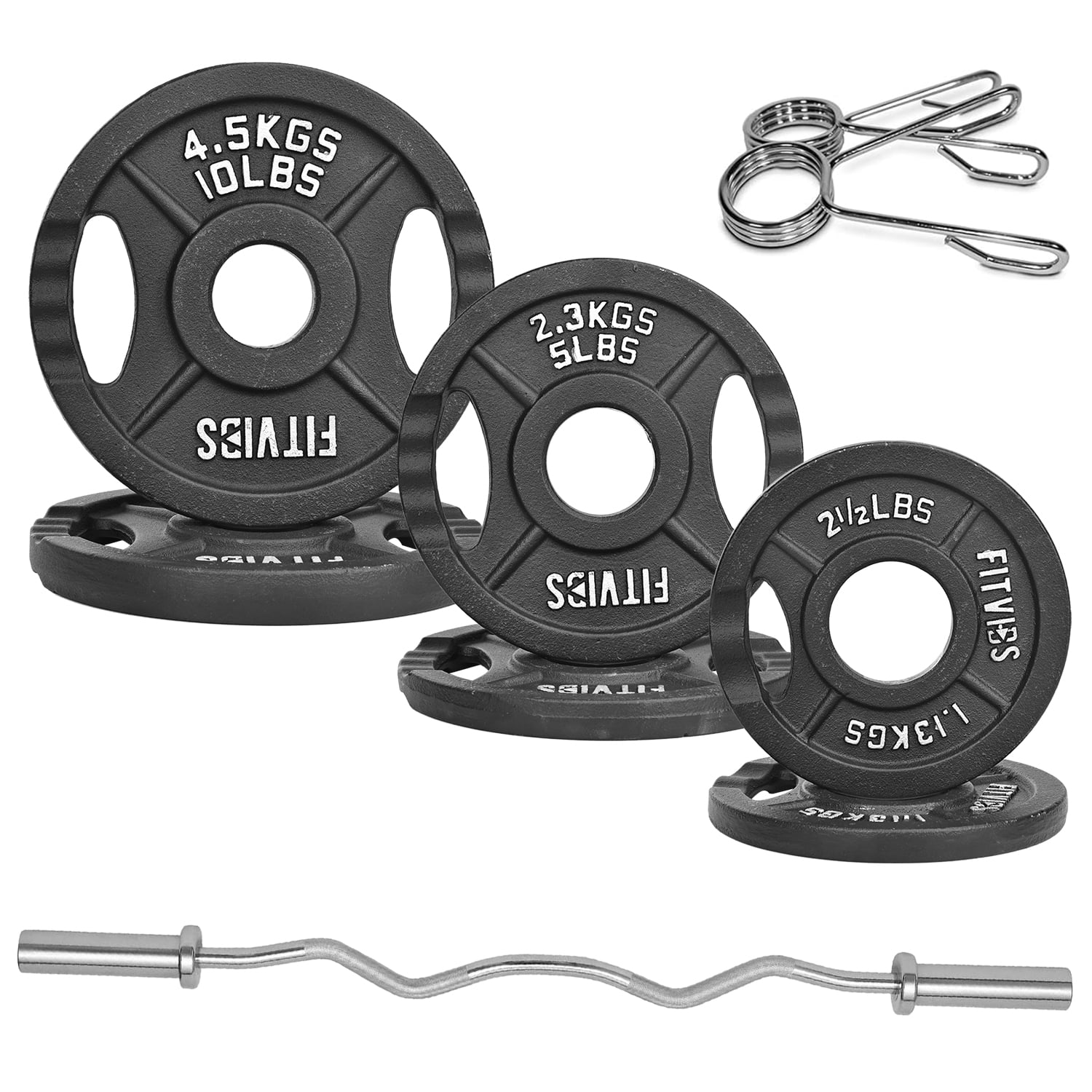 BalanceFrom 48-inch Olympic Barbell 35-pound set， 500-pound capacity ...