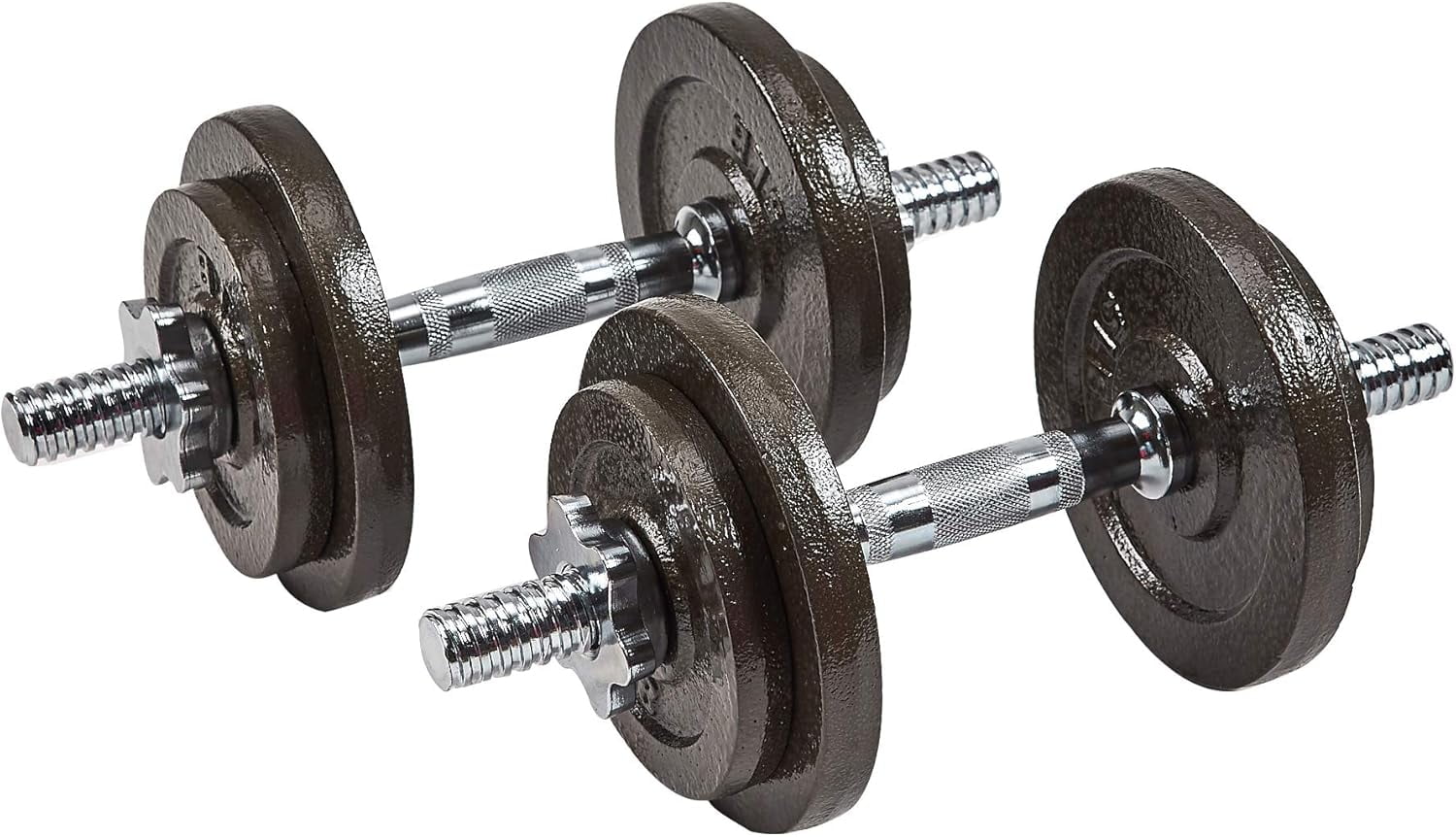 FlexWave Adjustable Dumbbell Set, 20/32/40/45LB Options, Free Weight ...