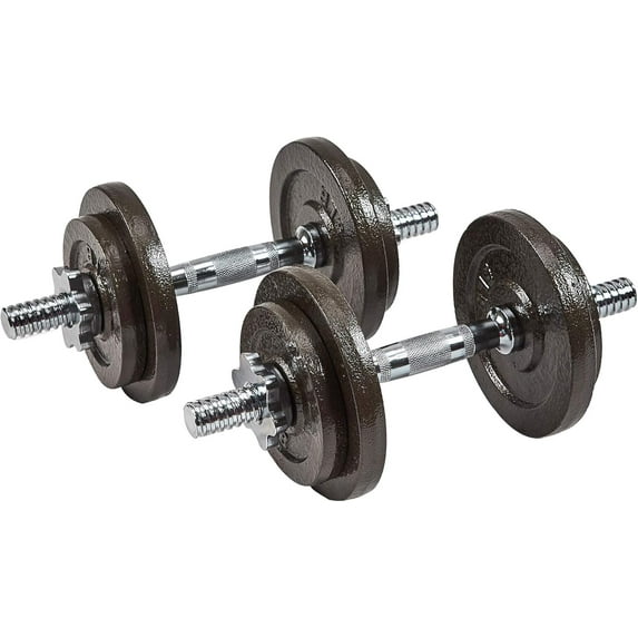 FlexWave Adjustable Dumbbell Set, 20/32/40/45LB Options, Free Weight ...