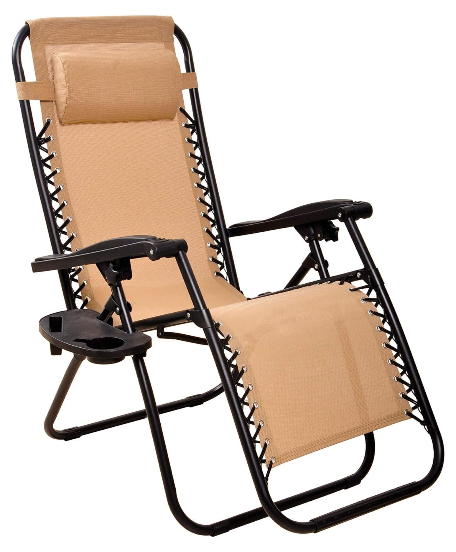 BalanceFrom Adjustable Lounge Chair Recliners for Patio, Pool with Cup ...