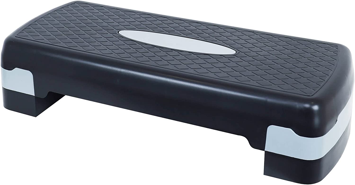Yes4All Adjustable Aerobic Step Platform, 40 in x 16 in with 4 Risers ...