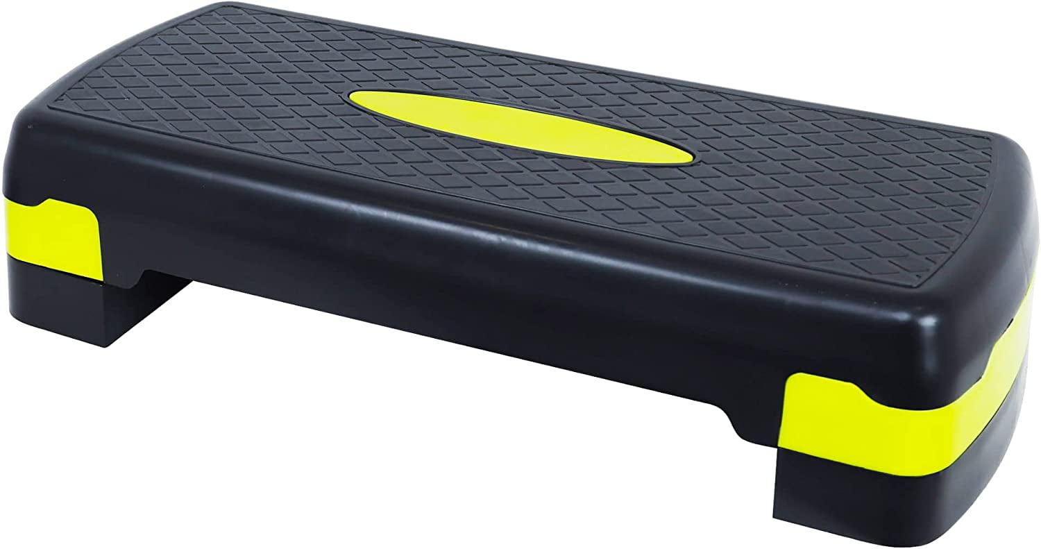 BalanceFrom, Adjustable Workout Aerobic Stepper, 27-Inch, Black/Yellow ...