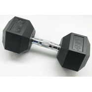 Weider Rubber Hex Dumbbell, 5-70lbs - Walmart.com