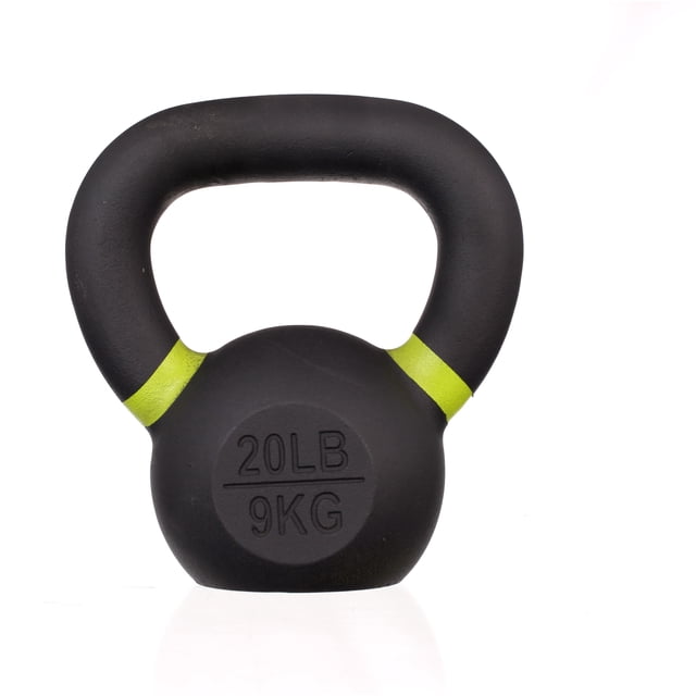BalanceFrom Cast Iron Kettlebell, Single, 20 lbs - Walmart Business ...
