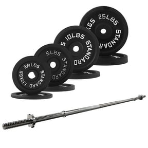 Free Shipping! Athletic Works 100LB Black Cast Iron Weight Plate Set ...