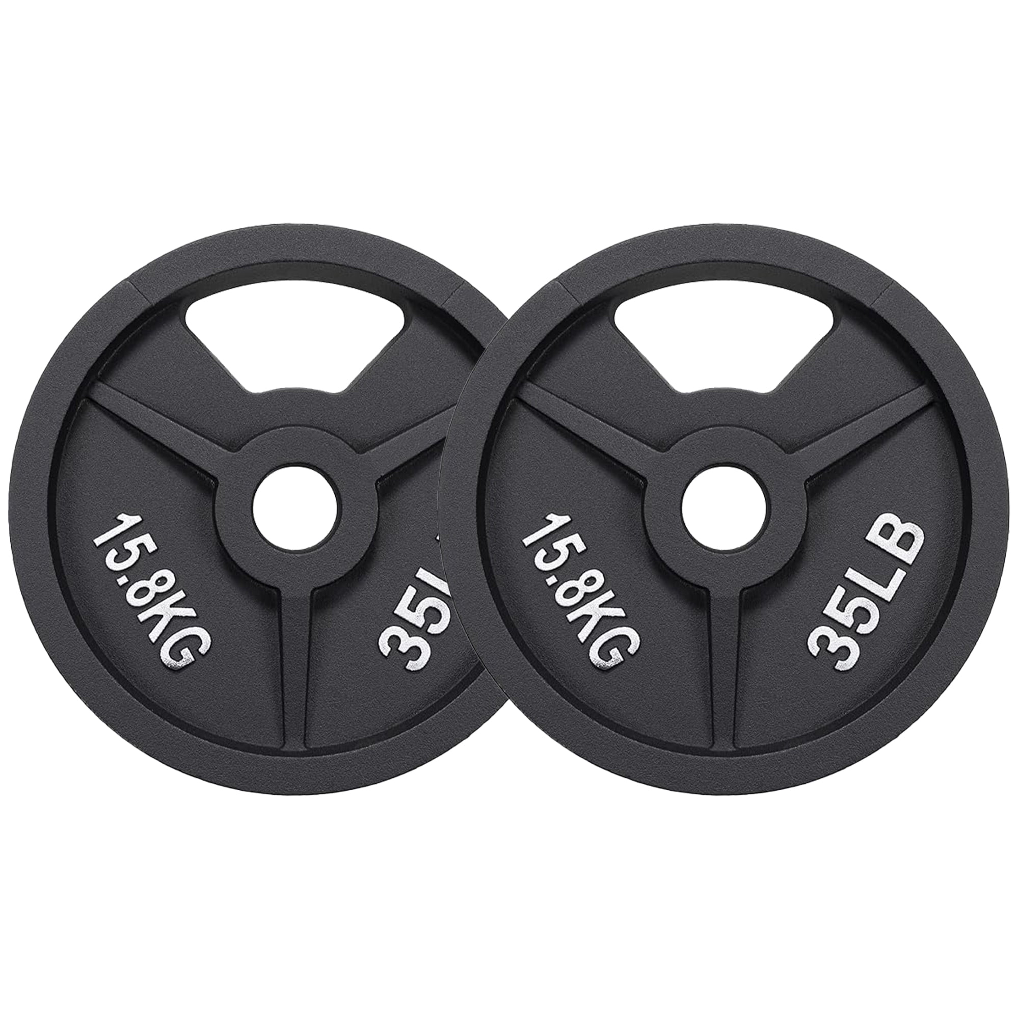 BalanceFrom Cast Iron Weight Plates, Black, 2-Inch，Multiple Weight ...