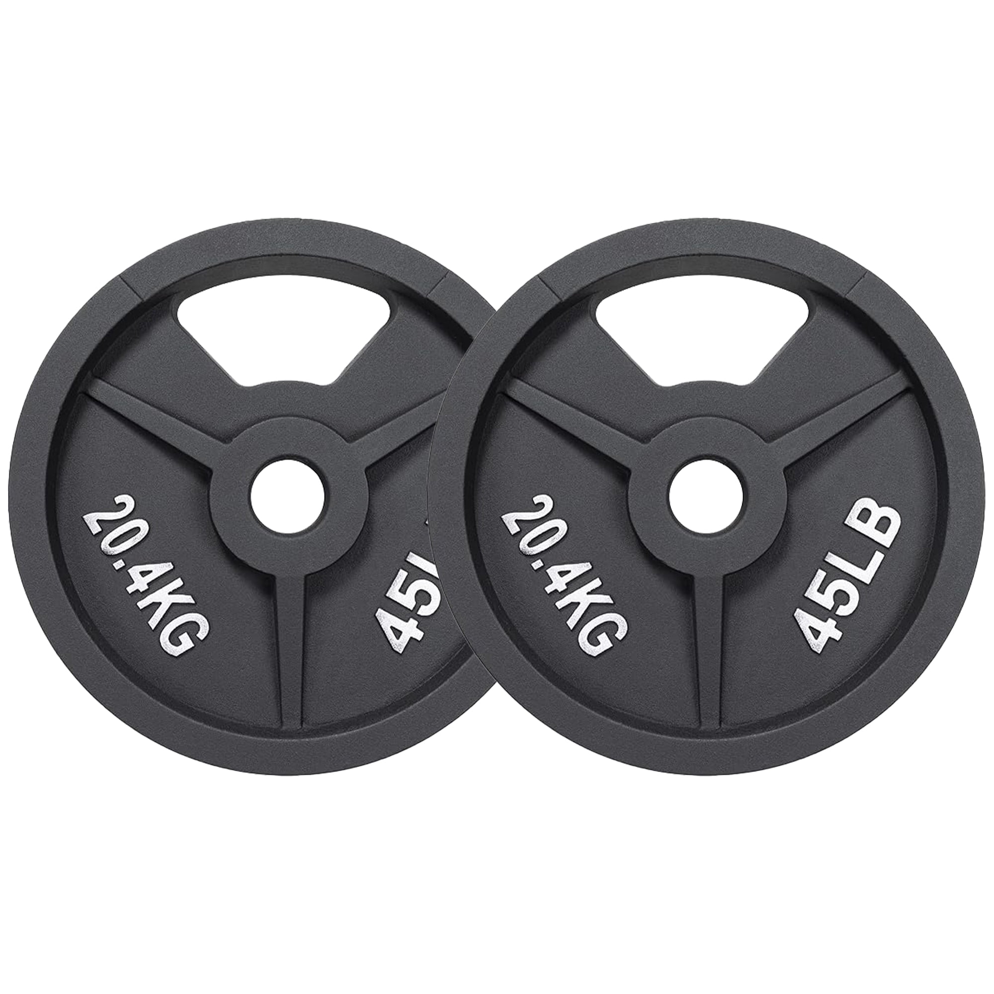 BalanceFrom Cast Iron Weight Plates, Black, 2-Inch，Multiple Weight ...