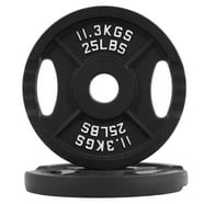 GIKPAL 210lb 2-inch Olympic Gym Bumper Weight Plates, Durable Rubber ...