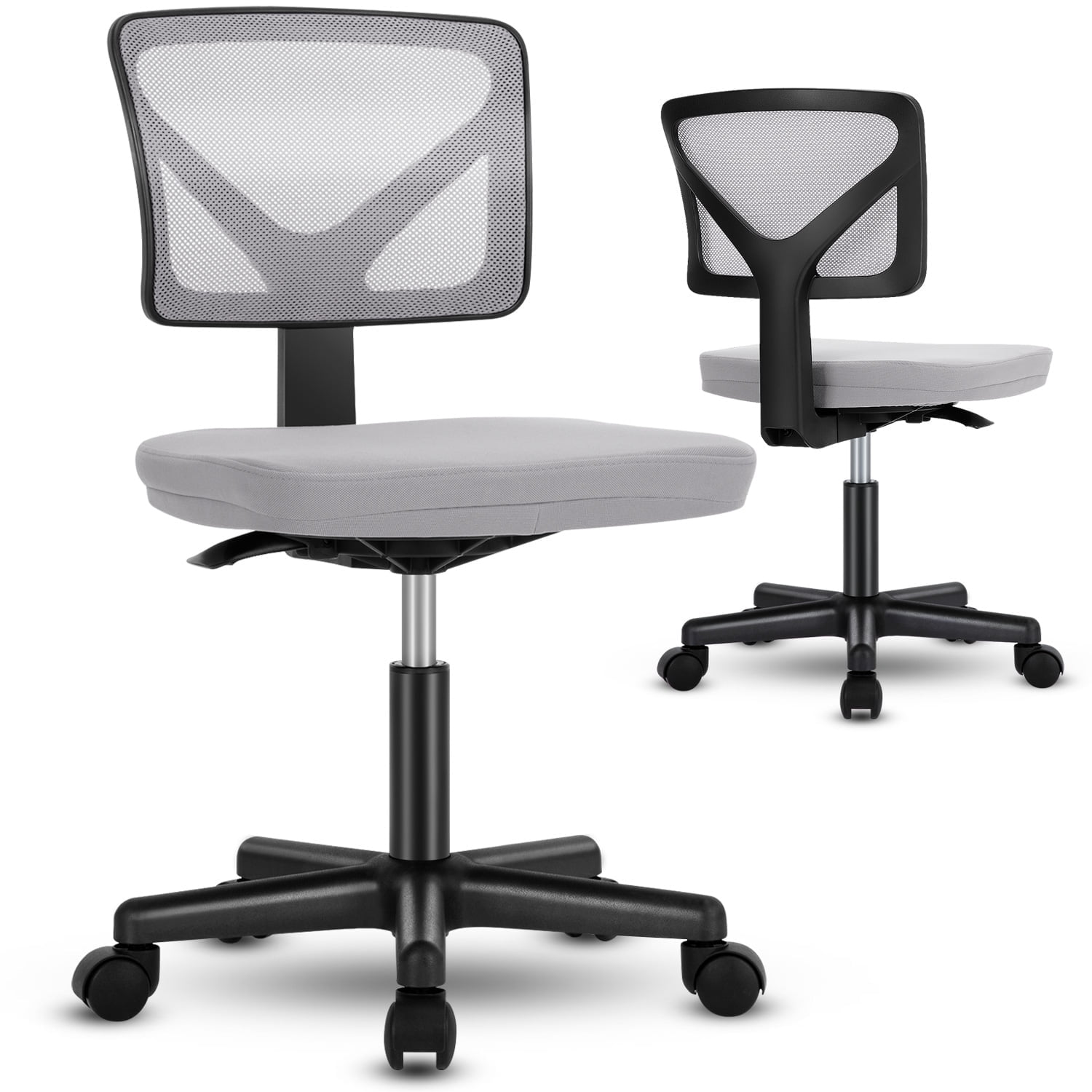 BalanceFrom Desk Chair, Small Ergonomic Office Chair, No Arms Task ...