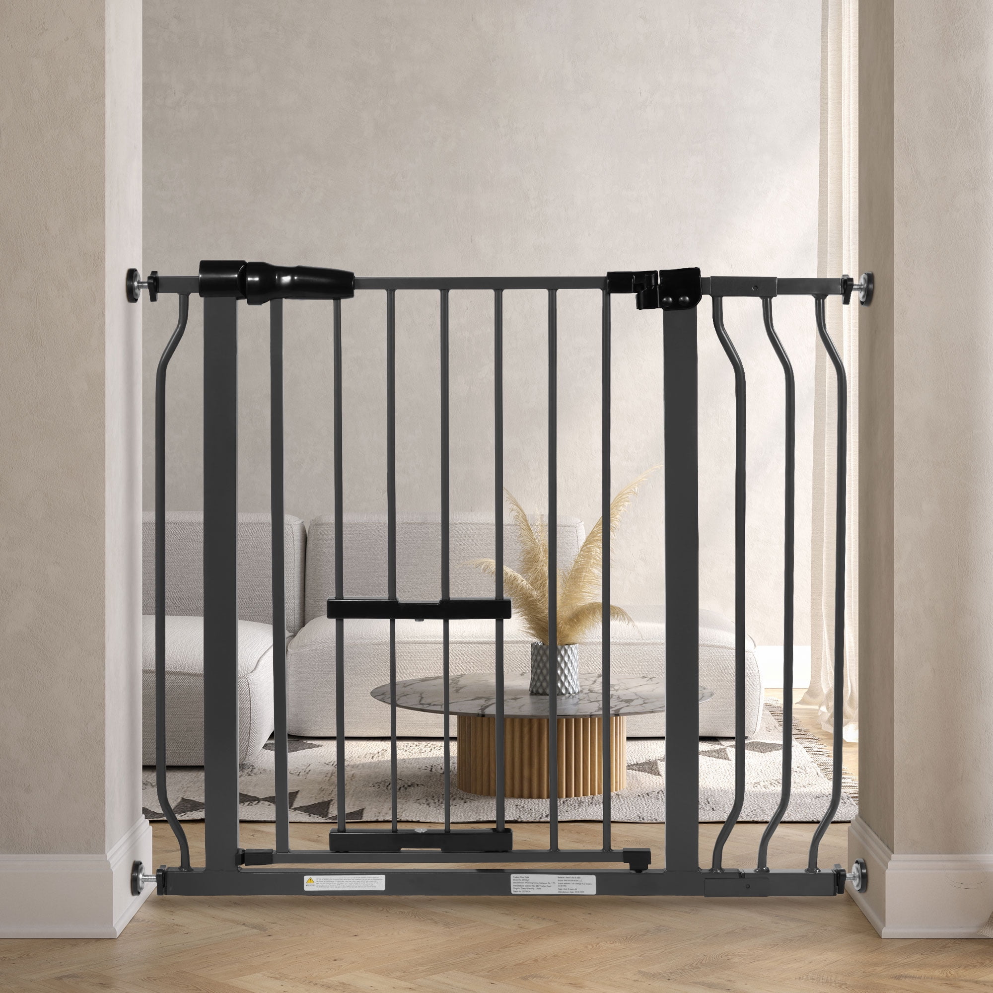 BalanceFrom Easy Walk-Thru Safety Gate with Pet Door for Doorways and ...