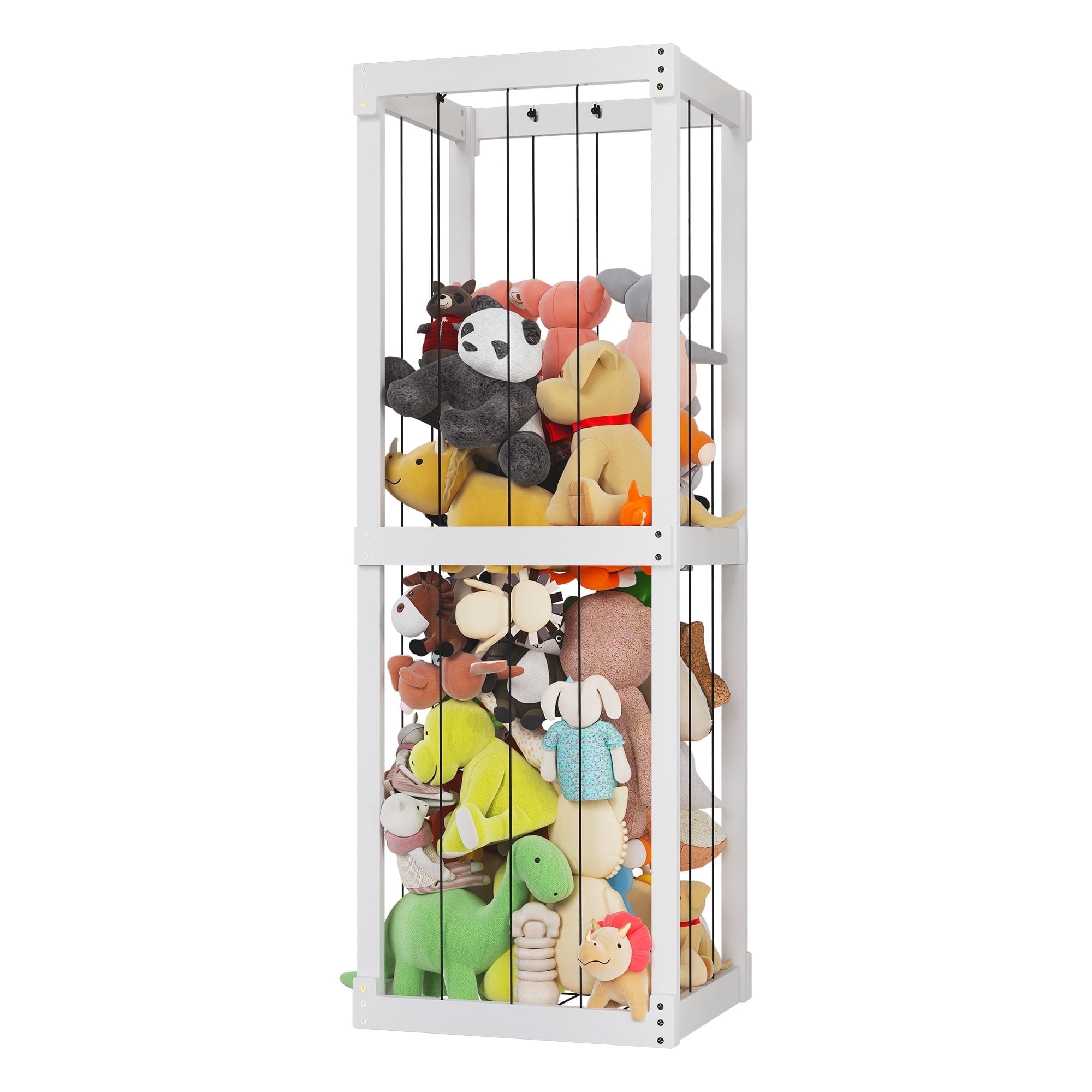 Peekabu Extra Large Stuffed Toy Storage, Stuffed Animal Holder Wooden ...