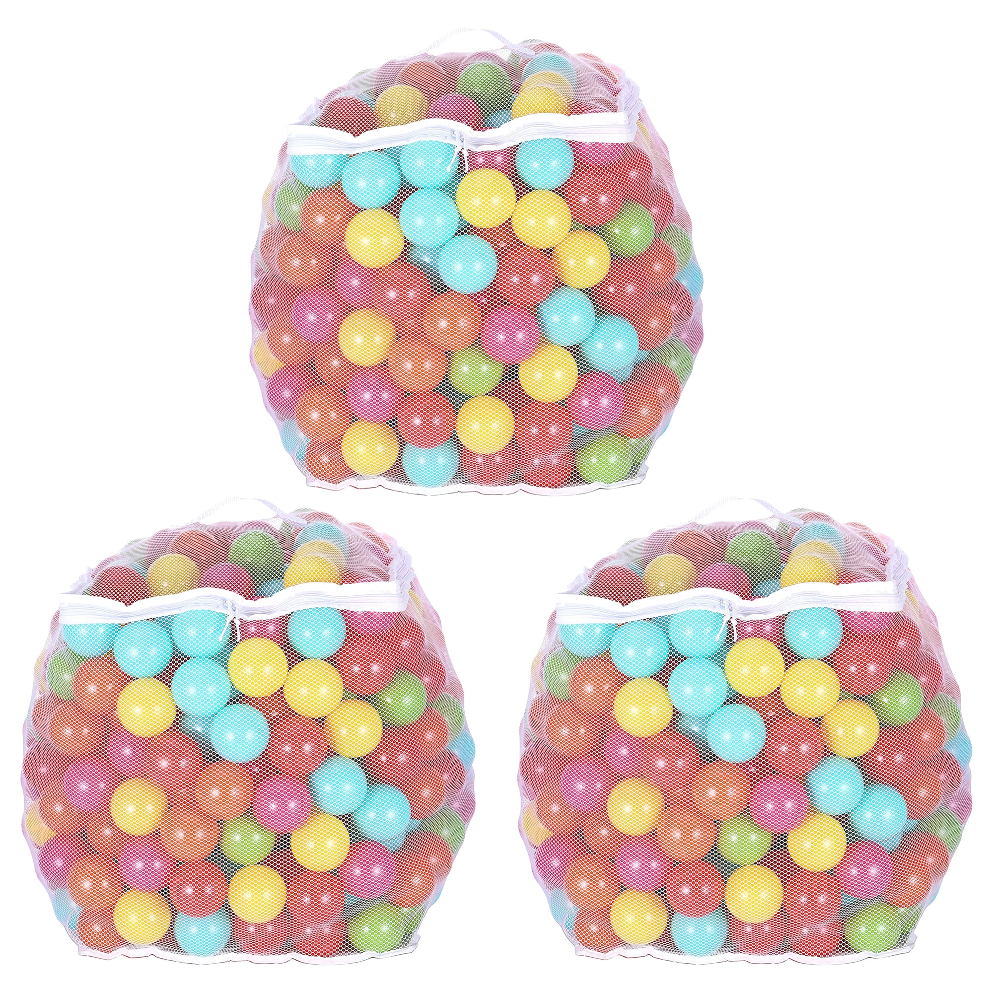 BalanceFrom 1200-Count Play Pit Balls Toy Set for Kids with Mesh Bags ...