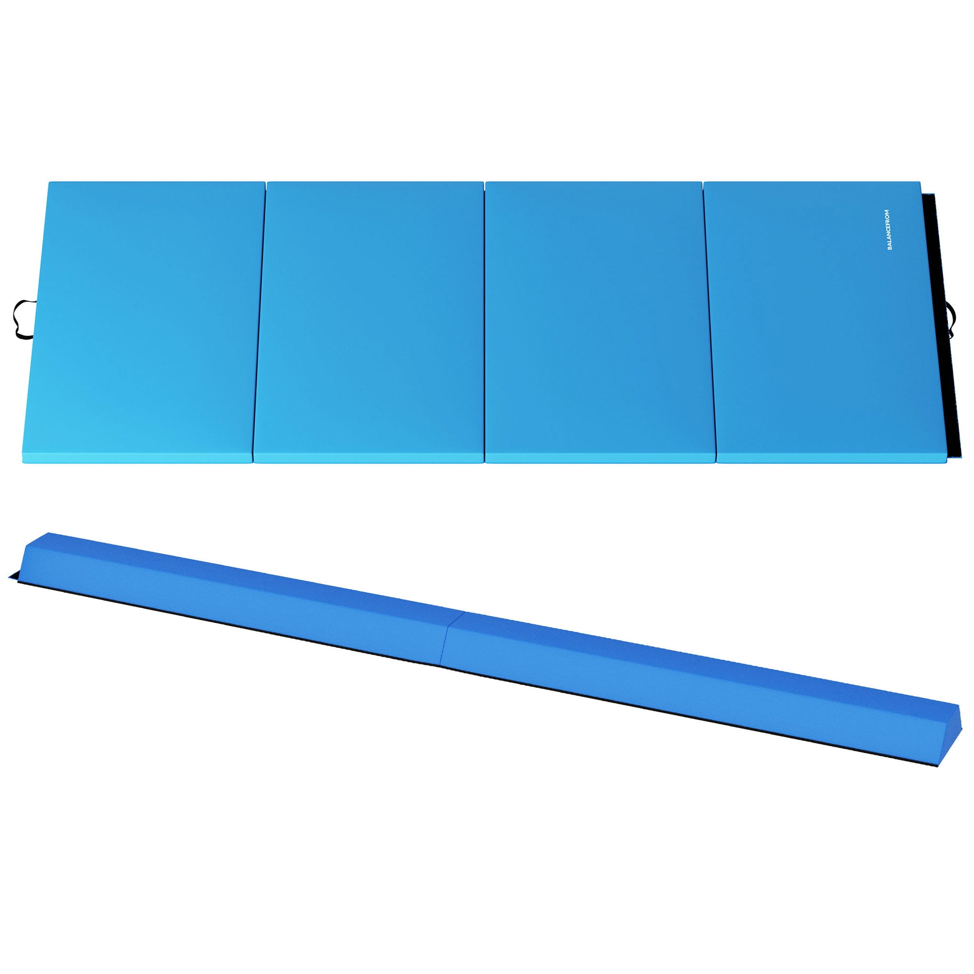 BalanceFrom Fitness All Purpose Mat with Balance Beam Gymnastic Set ...