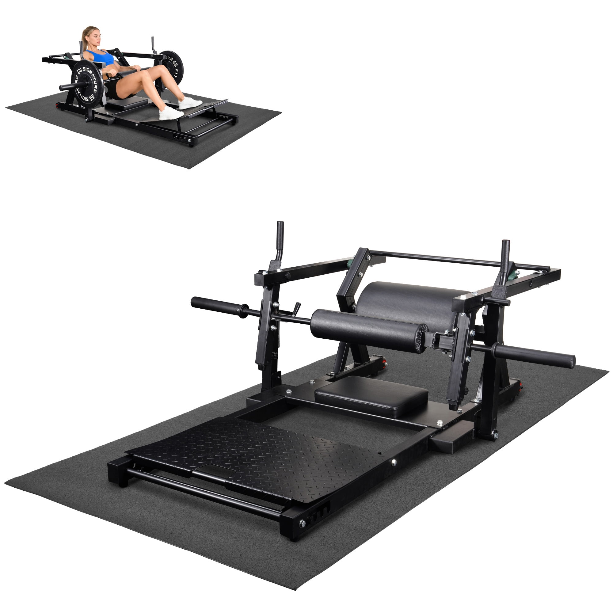 BalanceFrom Hip Thrust Home Gym Machine with Synclock Lever & Waist Pad ...