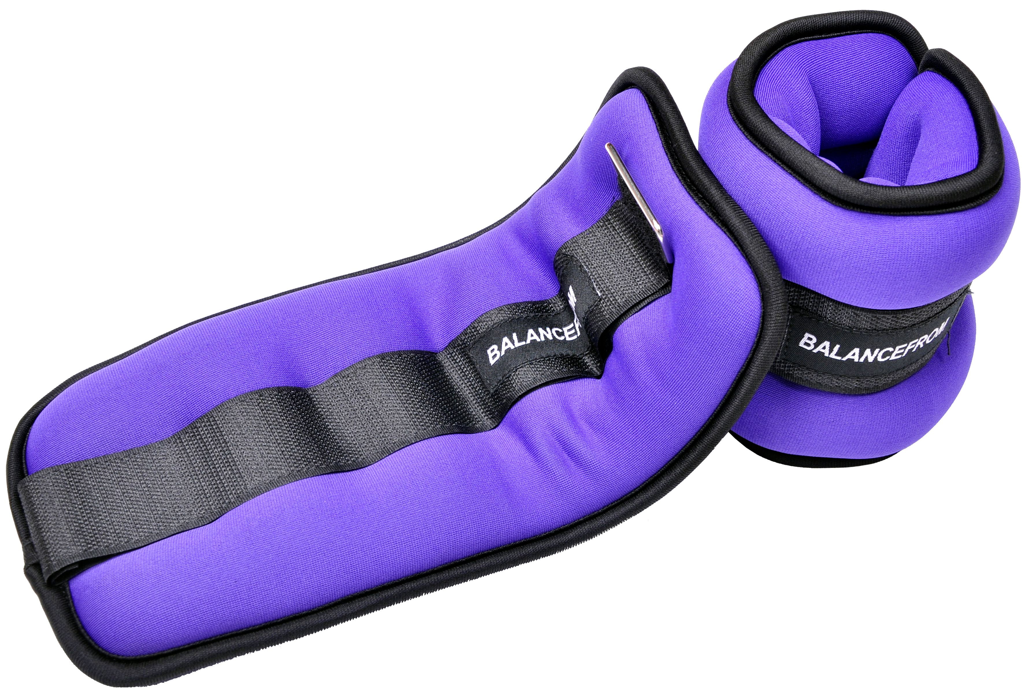 BalanceFrom Fully Adjustable Ankle Wrist Arm Leg Weights, Pair ...