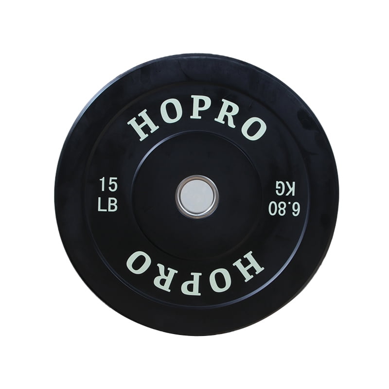 BalanceFrom HOPRO Olympic Bumper Plate Weight Plate with Steel Hub ...